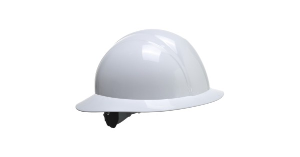 Casca de protectie santier cu boruri largi PS52 Alb
